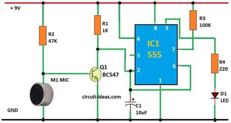 Constructing A Clap Switch Circuit Using 555 IC And Relay Circuit