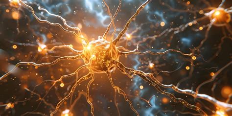 Visual Representation Of A Human Brain Showing Active Neural Pathways And Firing Neurons Concept