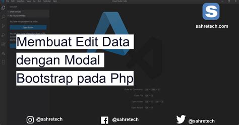 Membuat Edit Data Dengan Modal Bootstrap Pada Php Sahretech