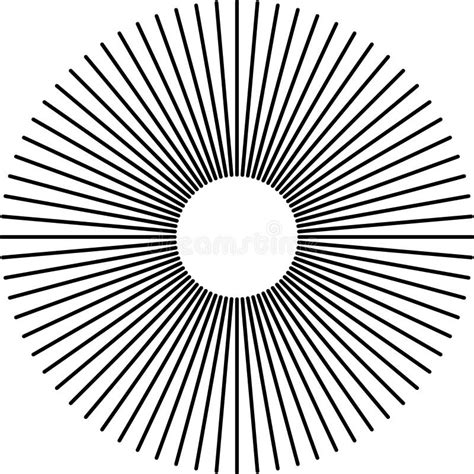 Vintage Sunburst Set Bursting Rays Sunrise Firework Starburst Blast