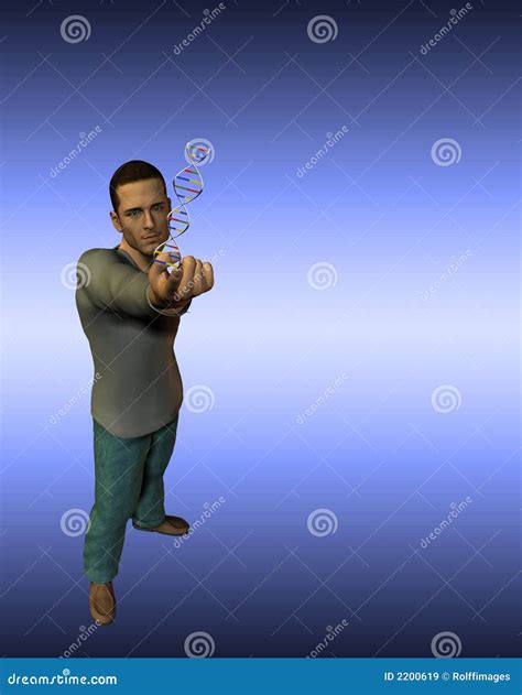 Dna Man Stock Illustration Illustration Of Body Macromolecule