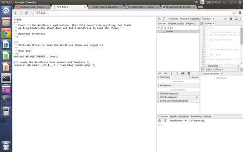 apache server not loading after removing wordpress stack overflow