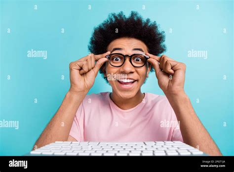 Photo Of Youngster Geek Student Guy Addicted Professional Programmer