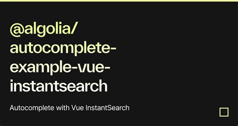 vue instantsearch examples codesandbox