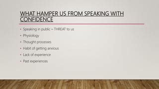 Anxiety Management In Public Speaking Pptx