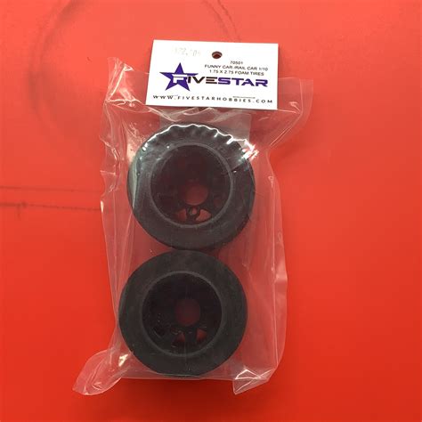 Rudis 70501 Funny Car Rail Car 110 175x275 Foam Tires Five Star Hobbies