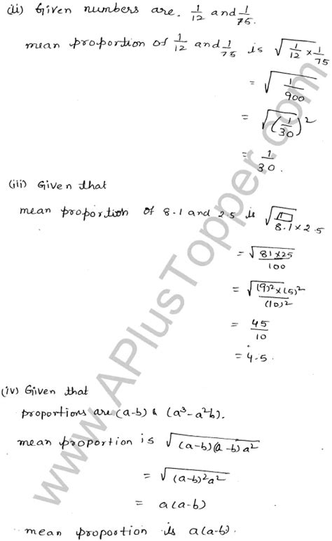 Ml Aggarwal Icse Solutions For Class 10 Maths Ch 8 Ratios And Proportions Artofit