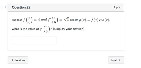 Solved Suppose F Pi 6 9 And F Pi 6 Squareroot 3 Chegg Com