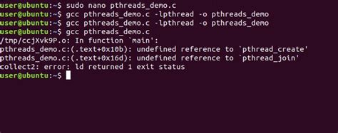 solved user ubuntu sudo nano pthreads demo c