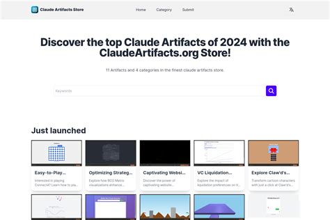 claude artifacts store creators can submit their own artifacts the user friendly interface