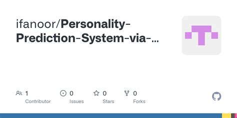 Github Ifanoor Personality Prediction System Via Cv Analysis