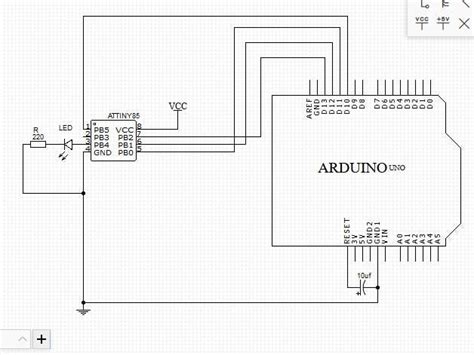 Programming Attiny Using Arduino As Isp Arduino Electronics Projects Isp