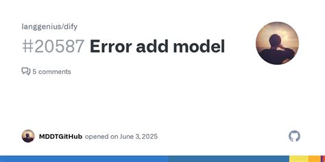 Error Add Model · Issue 20587 · Langgeniusdify · Github