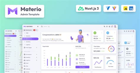 Materio Vuetify Nuxtjs 3 Admin Template