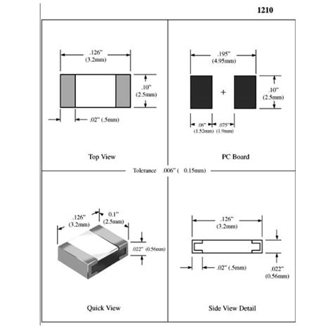1210 Chip Capacitors Gall Capacitance Test Socket Smt Capacitance