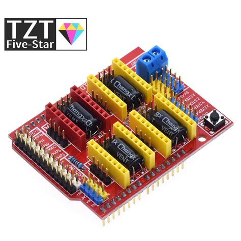 Tzt Cnc Shield Driver Expans O Board Para Arduino V3 M Quina De Gravura Impressora 3d 