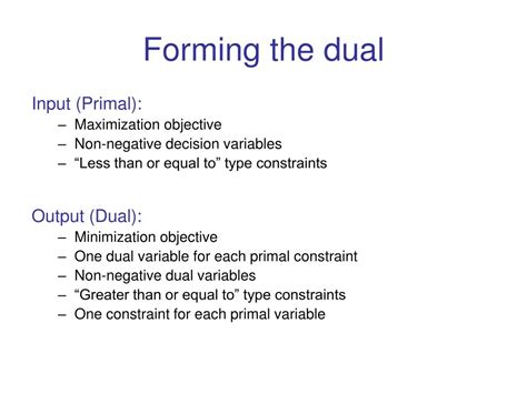 Ppt Introducing Duality And Sensitivity Analysis Powerpoint Presentation Id 3957143