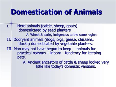 Ppt Define Domestication Powerpoint Presentation Free Download Id
