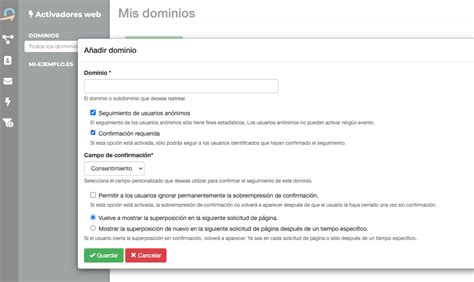 Crear Dominio De Seguimiento Quentn Manual