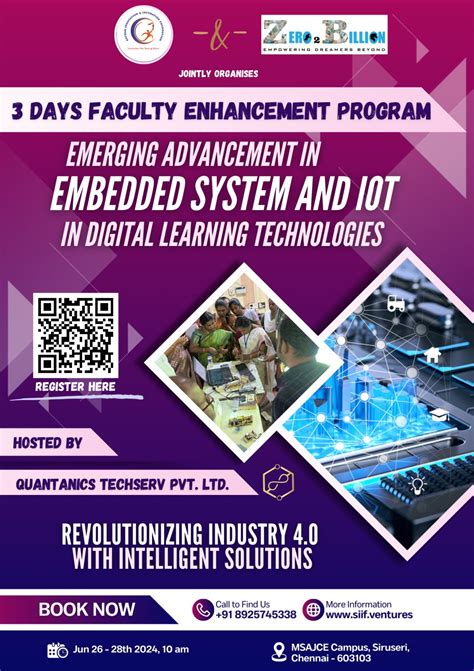 Sathak Innovation Incubation Foundation On Linkedin Fdp Embeddedsystems Iot Digitallearning