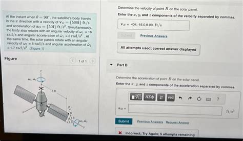 Solved At the instant when θ the satellite s body Chegg
