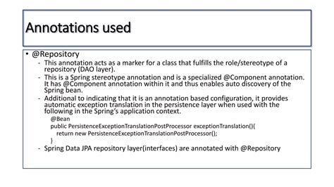 Configuring Jpa In A Spring Application Ppt