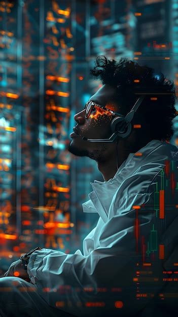 Arbitrage Trader Exploiting Market Inefficiencies In Photo Stock Concept A Photo Realistic