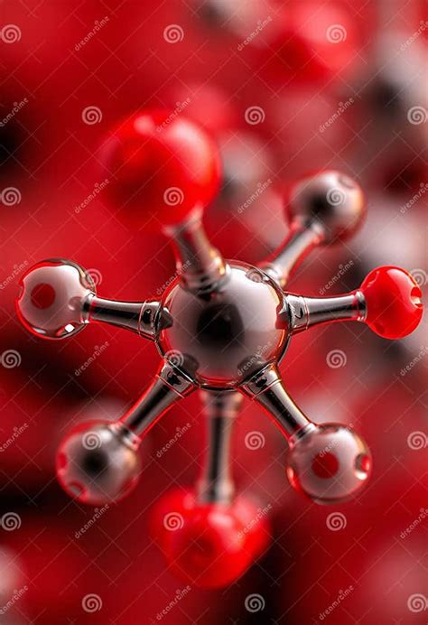 Intricate Close Up Of A Molecule Scientific Detail And Molecular Structure Visualization Stock