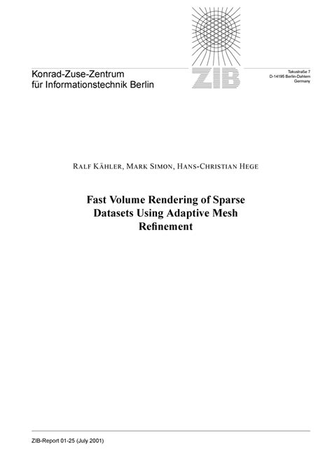 pdf interactive volume rendering of large sparse data sets using