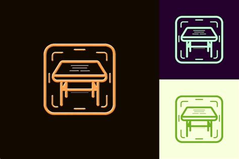 Insert Table Icon With A Small Square Outline And A Few Line Abstract Minimalist Icon Designs