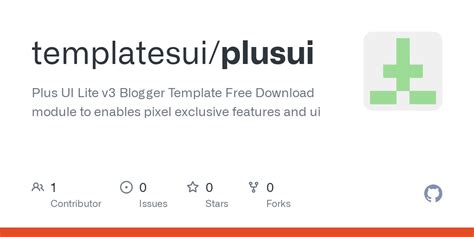 Github Templatesuiplusui Plus Ui Lite V3 Blogger Template Free