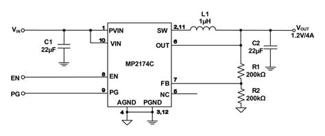MP1604 5 5V 4A Synchronous Step Down Converter with Low 4 5μA IQ in SOT583 Package MPS