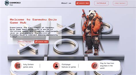 sanmoku dojo tictactoe onchain by kenzman