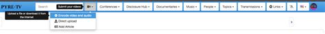 use user feature lets me encode a video but when i do it uses the