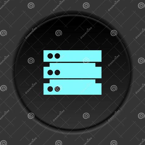 Round Button Icon Database Server Button Banner Round Badge