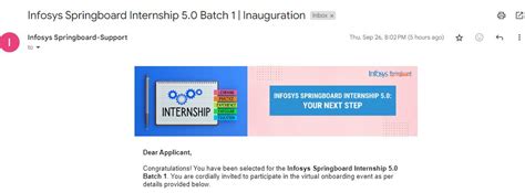 Akash Vaishnav On Linkedin Internship Infosys Infosysspringboard