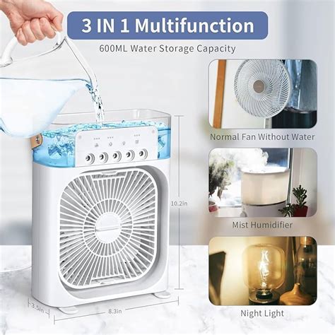 Buymorebd Portable Humidifier Fan Air Conditioner Household Small Air Cooler Hydrocooling