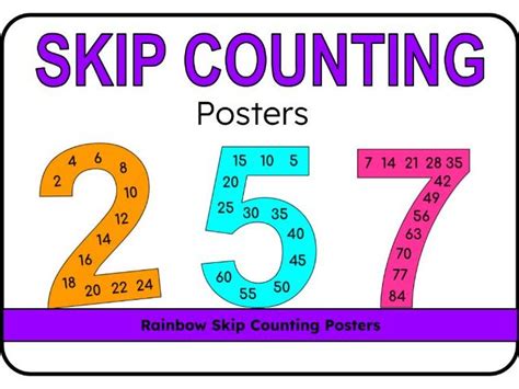 Skip Counting Posters Teaching Resources