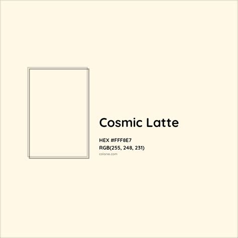 Cosmic Latte Complementary Or Opposite Color Name And Code Fff8e7