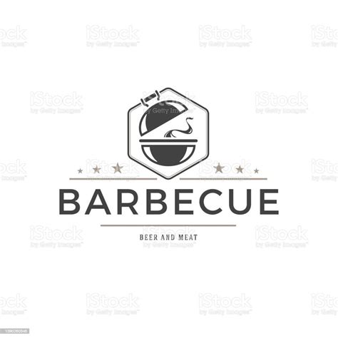 바베큐 심볼 템플릿 벡터 객체 기호 유형 또는 배지 디자인 고기에 대한 스톡 벡터 아트 및 기타 이미지 고기 굽기 더러운 Istock