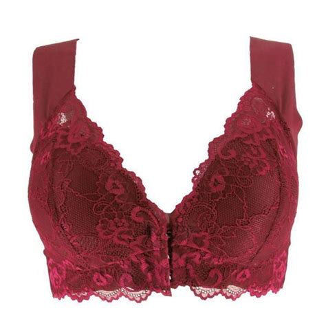 Soutien Gorge à Fermeture Frontale Avec Dentelle Florale Lift Stretch