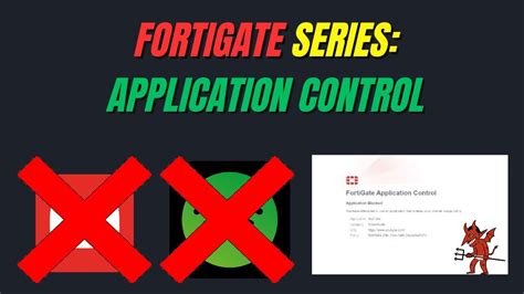 Fortigate Firewall Using Application Control Tutorial Youtube