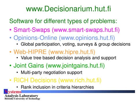 Ppt A Preference Programming Approach To Make The Even Swaps Method Even Easier Powerpoint