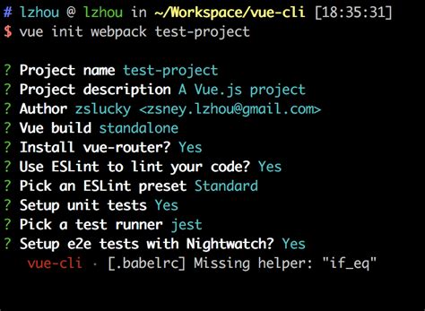 Vue Cli Babelrc Missing Helper If Eq Issue 1079 Vuejs