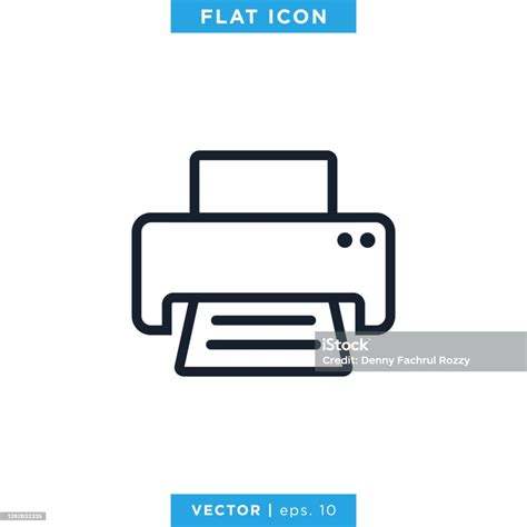 프린터 아이콘 벡터 스톡 일러스트 디자인 템플릿입니다 0명에 대한 스톡 벡터 아트 및 기타 이미지 0명 개념 교육 Istock