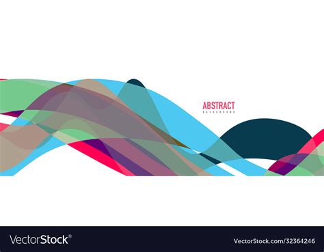 Fluid Wave Colorful Abstract Background Dynamic Vector Image