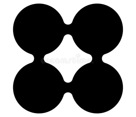 Metaball Connected Dots Circles Pattern Texture Element Stock Vector Illustration Of