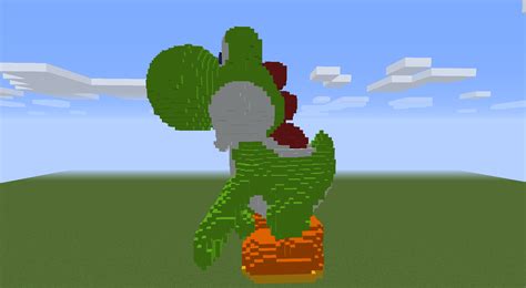 Created A Yoshi In Minecraft Note This Took Forever Ryoshi