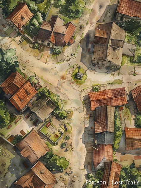 City Battlemaps Town Village Dnd Maps Dandd Pathfinder Gridded Maps