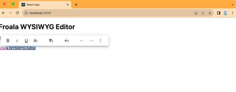inline react editor using froala s inline mode guide